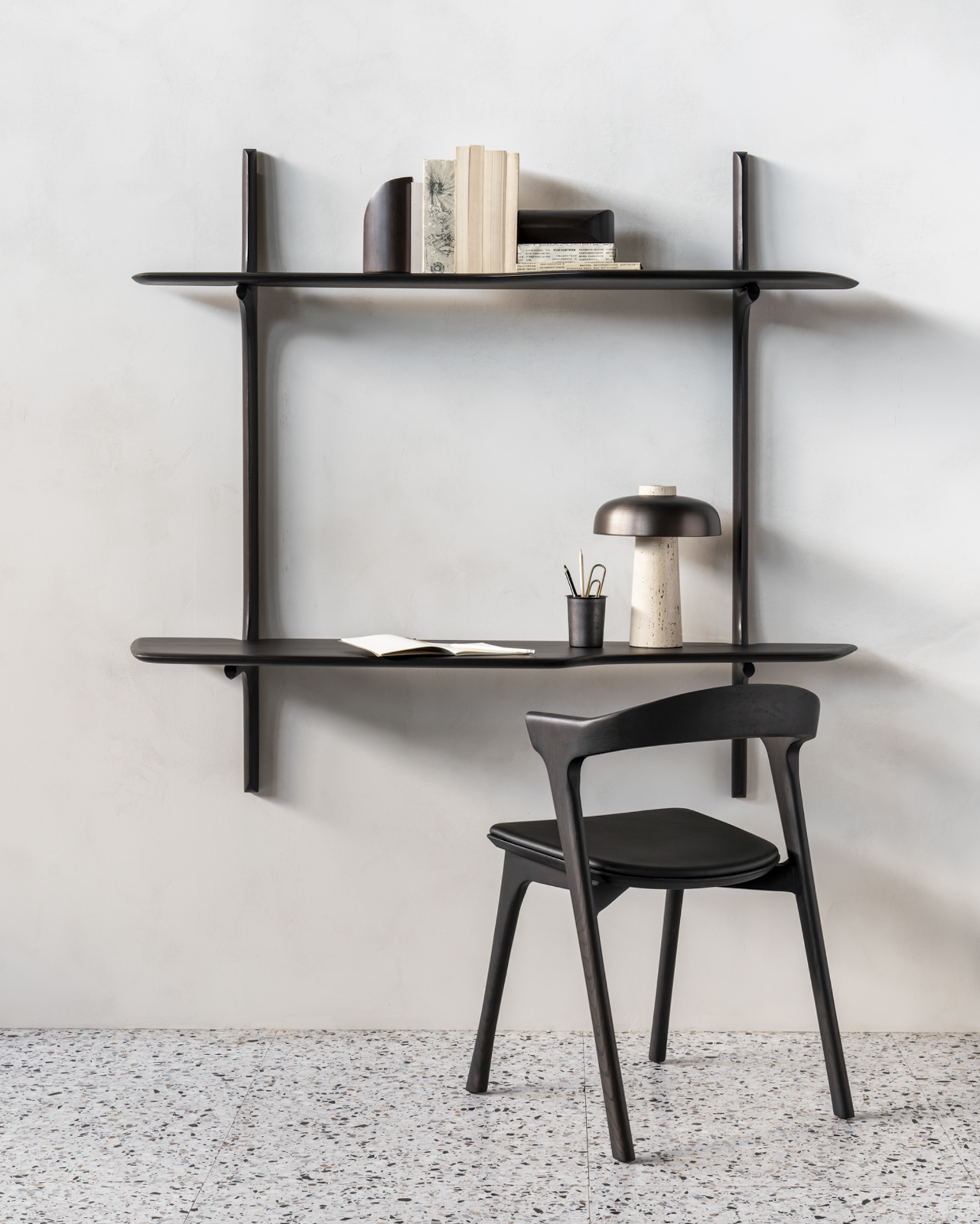Wall desk black store